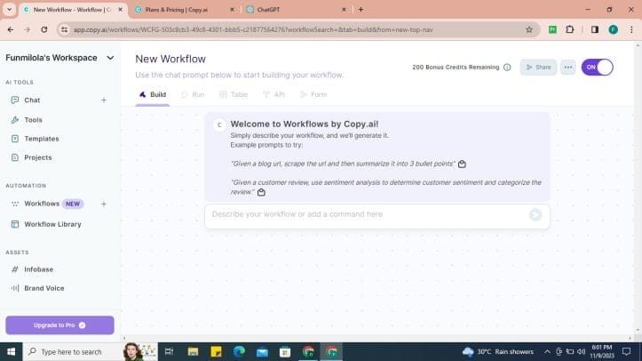 Copy.ai Revisión: Herramienta de IA para redacción y creación de contenidos