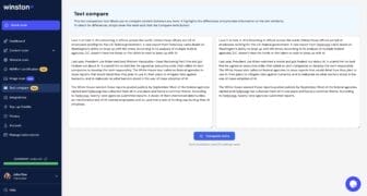 Text compare | Winston AI